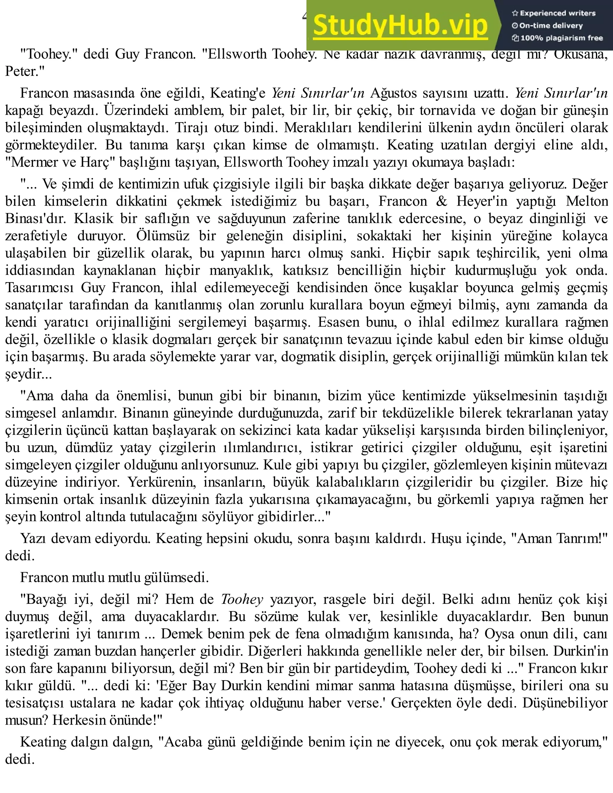 Ayn Rand Hayatin Kaynagi | PDF