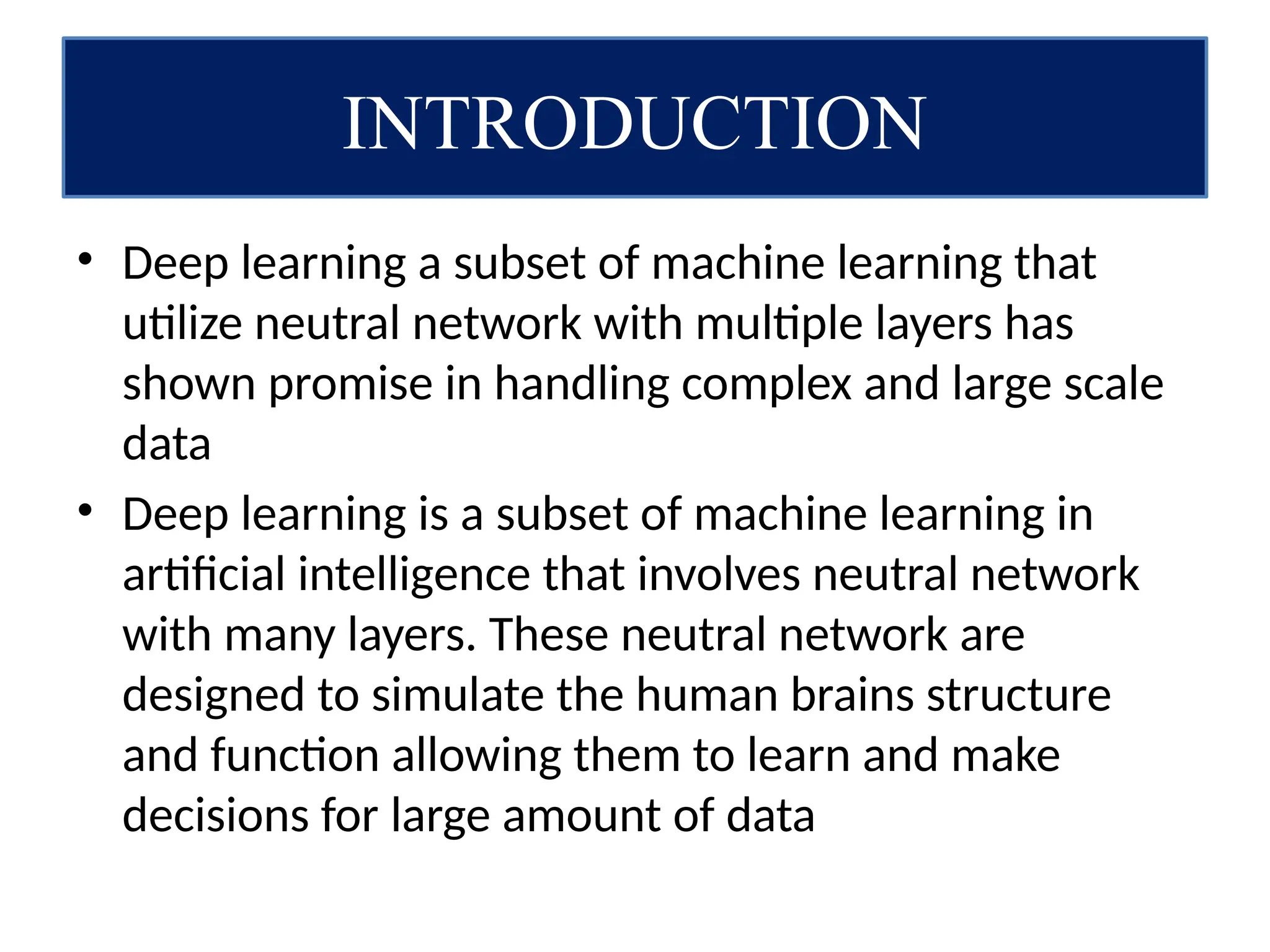 It is all about deep learning techniques | PPT