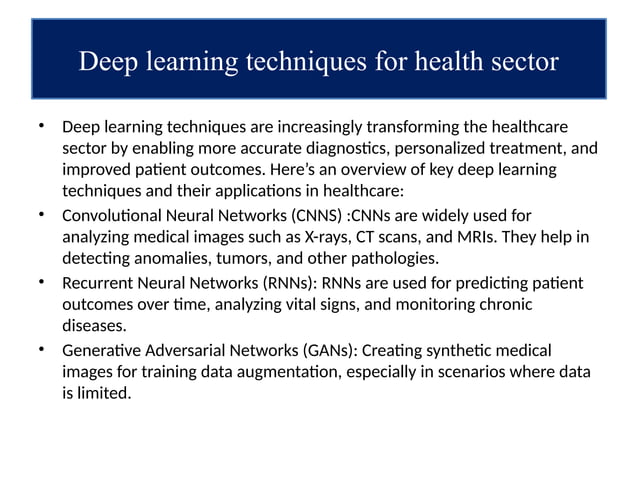 It is all about deep learning techniques | PPT It is all about deep learning techniques | PPT