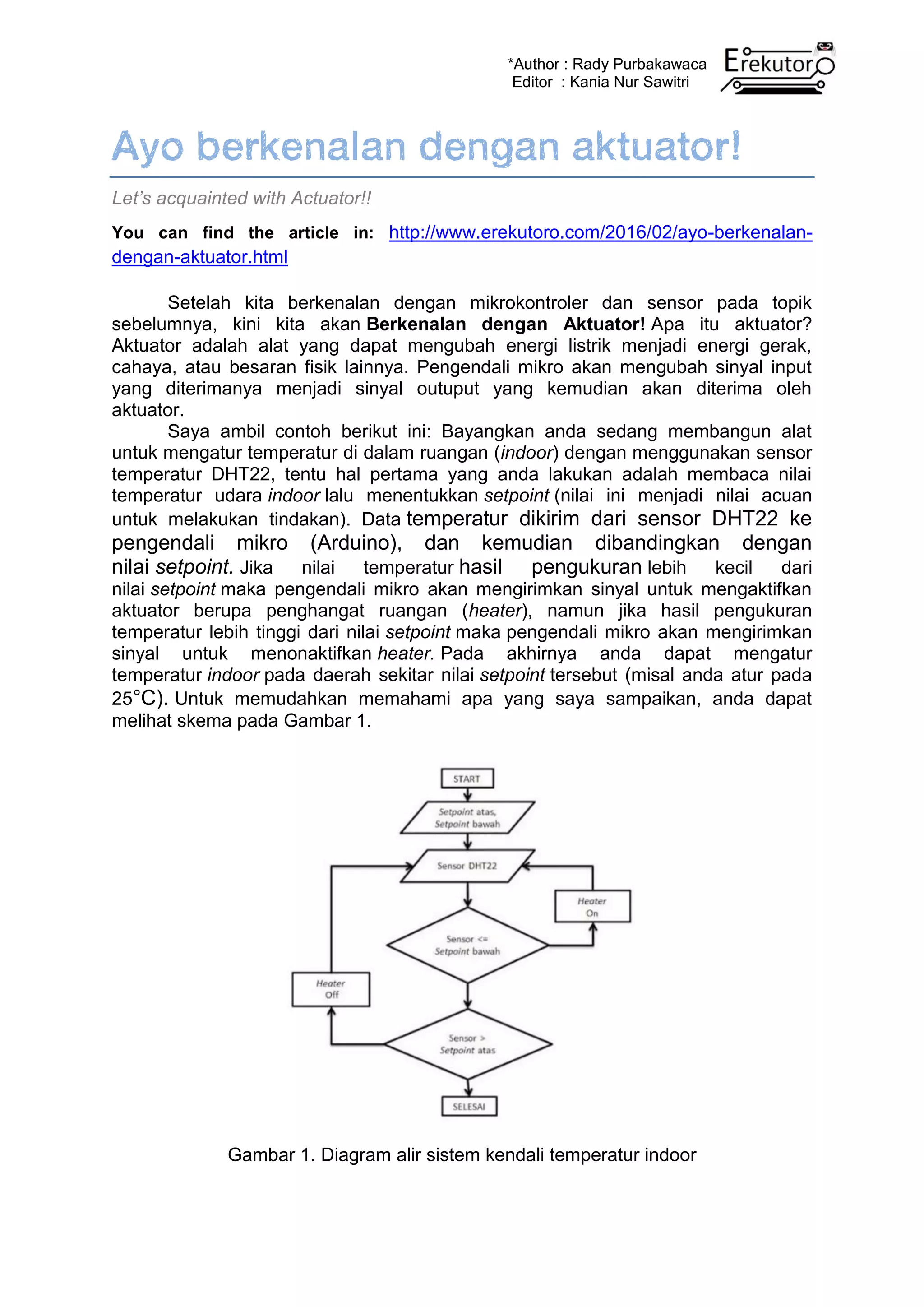 Ayo berkenalan dengan aktuator | PDF