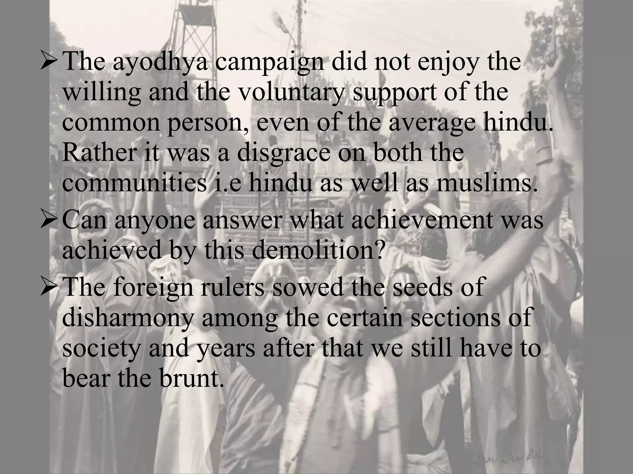 Ayodhya case ppt | PPTX