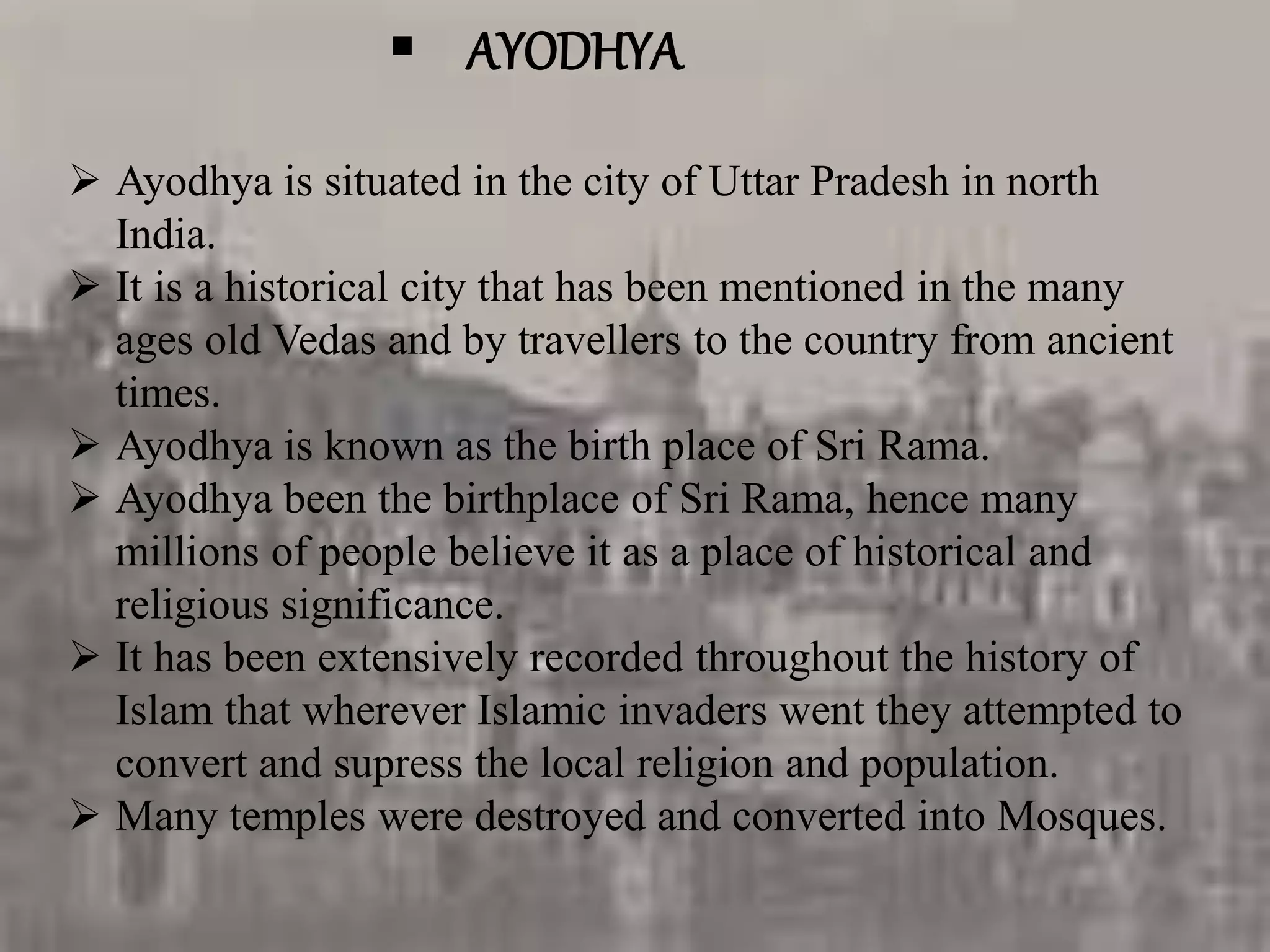 Ayodhya case ppt | PPTX