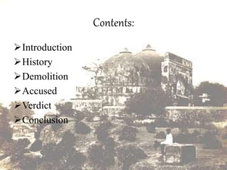 Ayodhya case ppt | PPTX