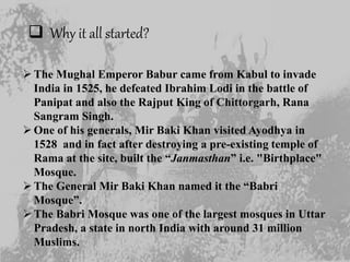 Ayodhya case ppt | PPTX