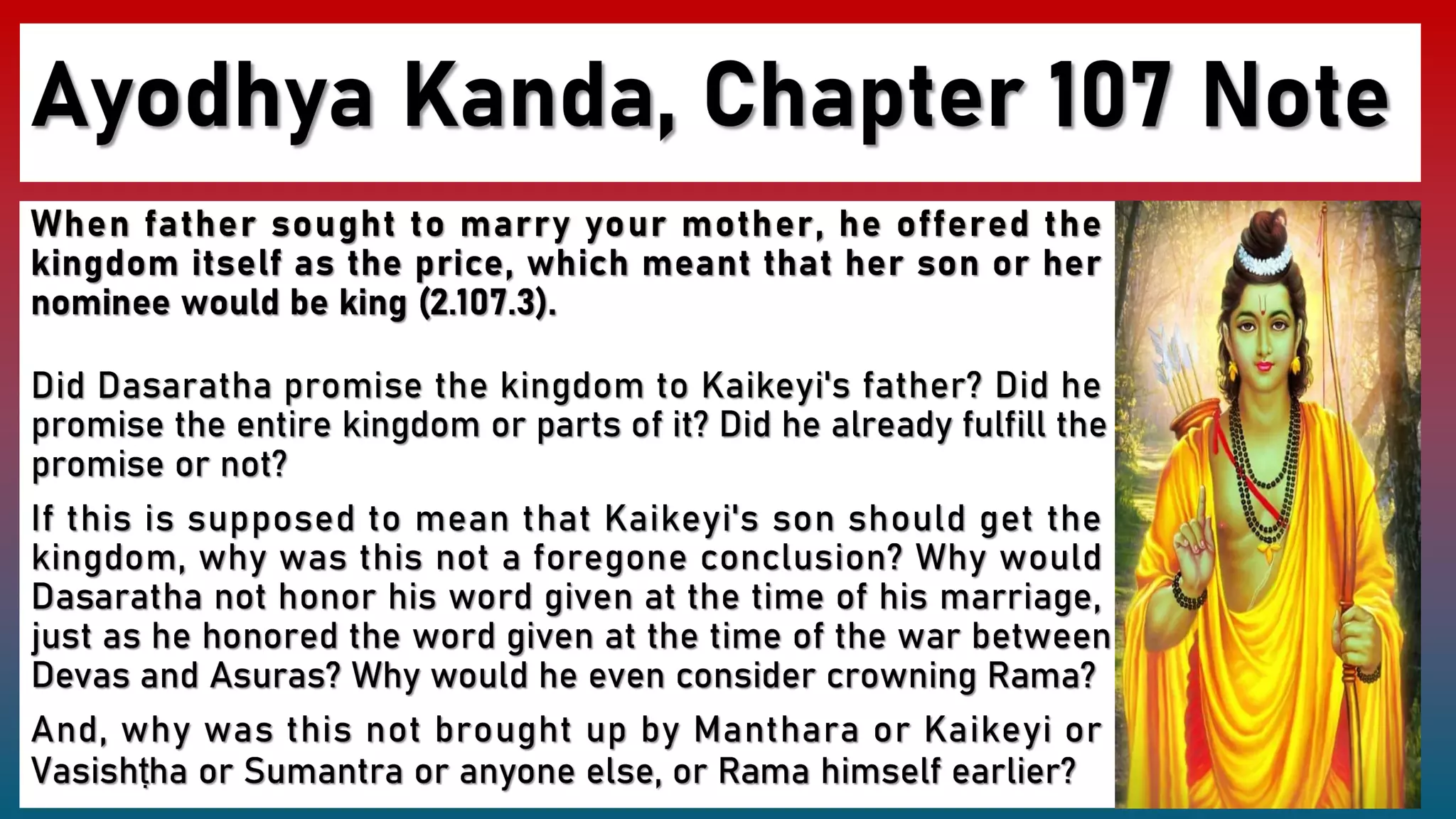 Valmiki Ramayana Online Class - Ayodhya Kanda Session 11 | PDF
