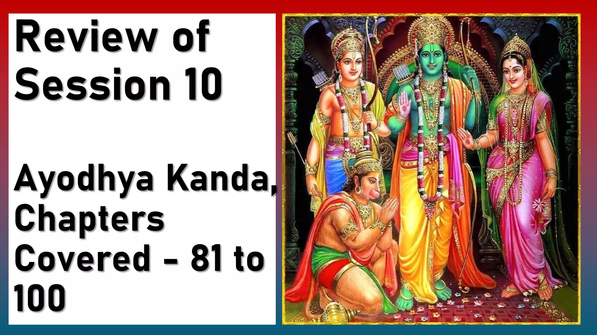 Valmiki Ramayana Online Class - Ayodhya Kanda Session 11 | PDF