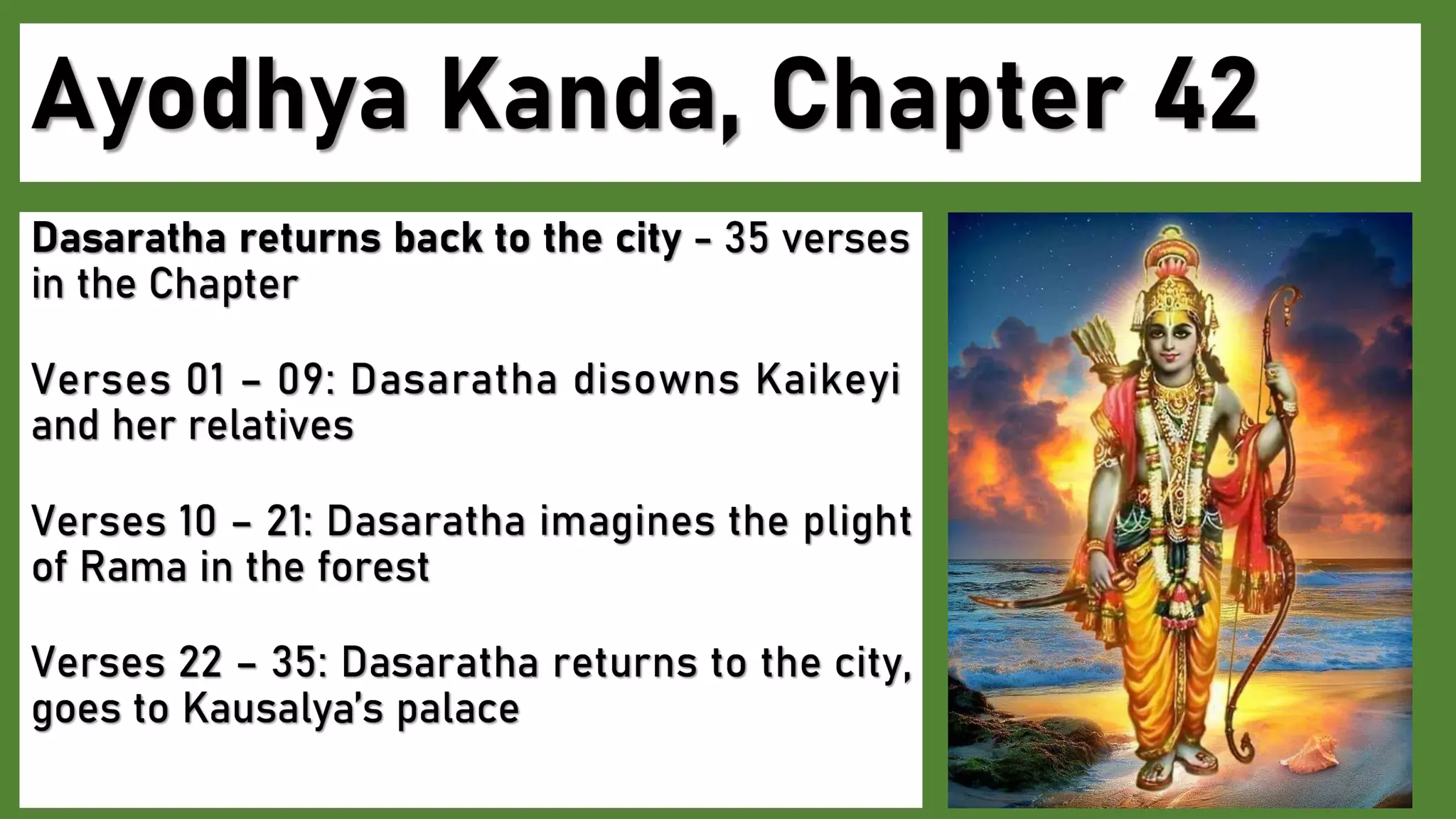 Valmiki Ramayana Online Class - Ayodhya Kanda Session 8 | PPT