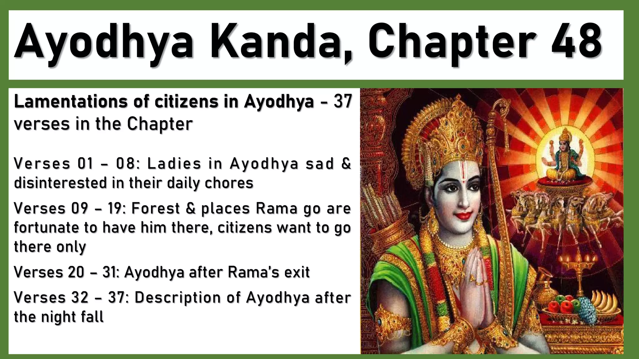 Valmiki Ramayana Online Class - Ayodhya Kanda Session 8 | PPT