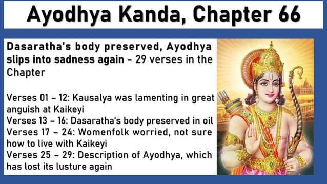 Valmiki Ramayana Online Class - Ayodhya Kanda, Session 9 | PPT