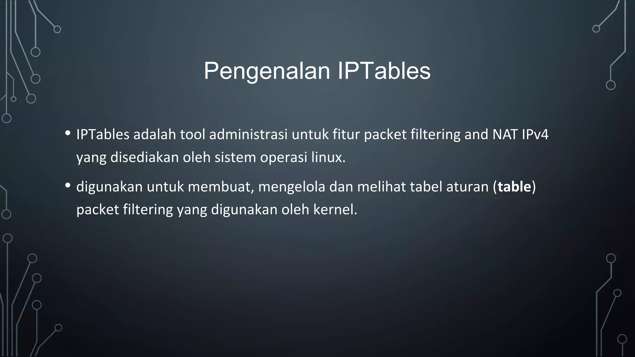 Pembuatan Hardening Server Pada PT Dekodr Solusi Digital Indonesia Menggunakan IPTABLES | PPT