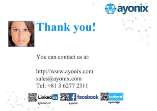 Ayonix Embedded camera | PPT