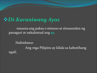 ayos ng pangungusap filipino grade 2 pppppppptttttt | PPTX