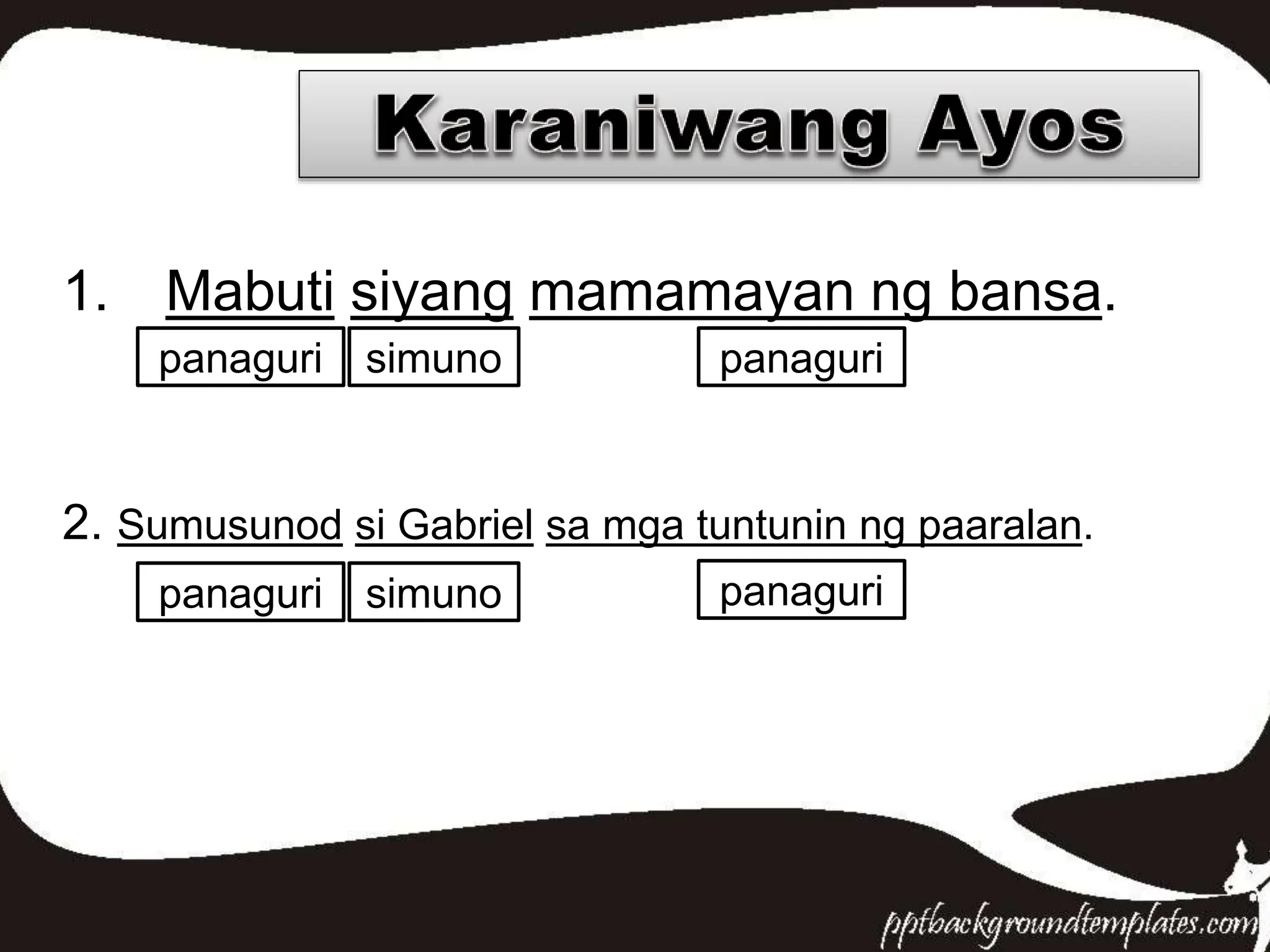 Ayos ng pangungusap at mga uri ng pangungusap | PPTX
