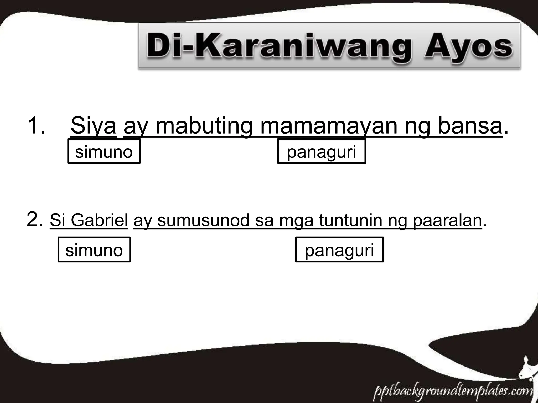 Ayos ng pangungusap at mga uri ng pangungusap | PPTX