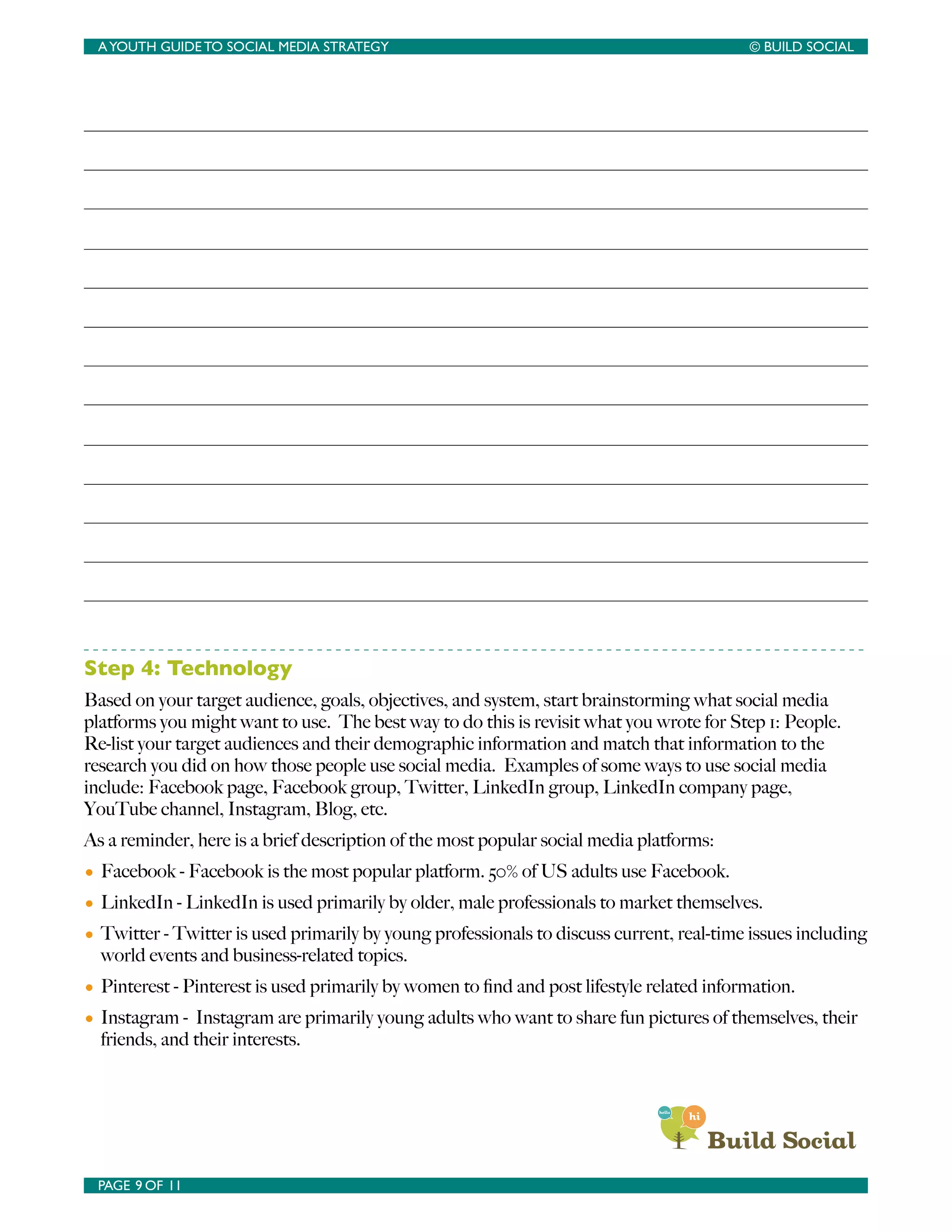 A Youth Guide to Social Media Strategy | PDF