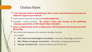 AyPG-RM - Module 6 Unit 6 Referencing in Research | PPTX