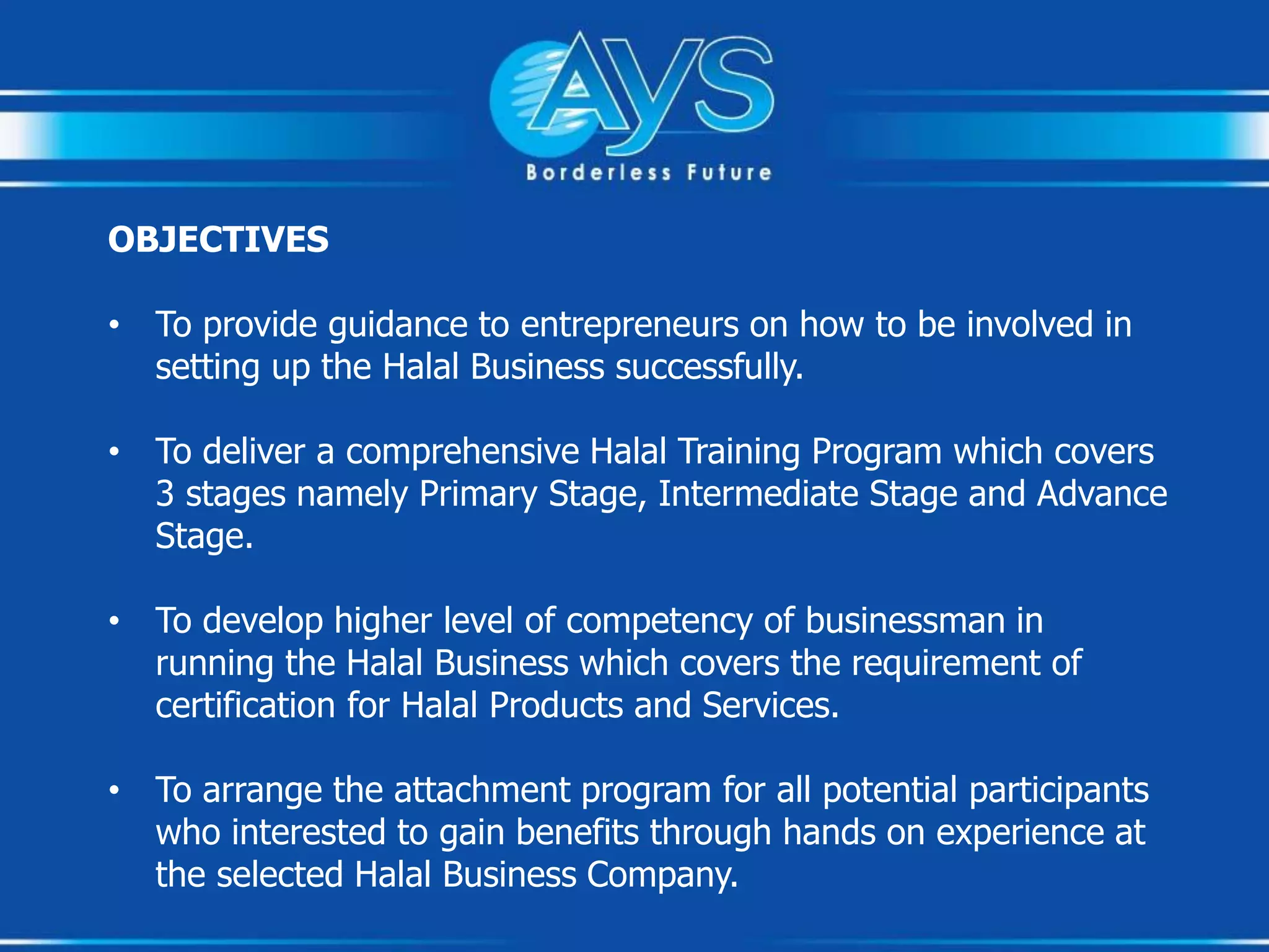 AYS Global Halal Entrepreneurship Programs | PPT