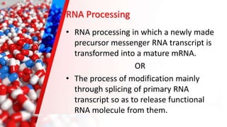 Differential rna processing | PPTX
