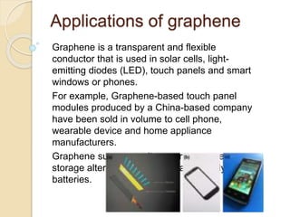 Potential Of graphene in Agriculture and Food industry | PPTX