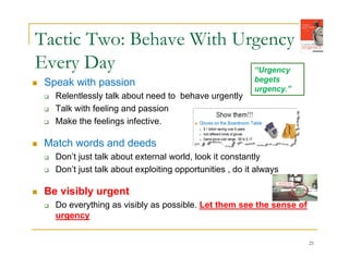 Sense of Urgency | PDF