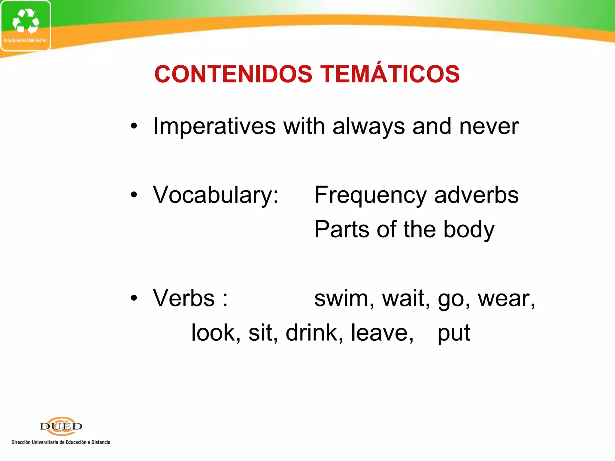 Ayuda 1 imperatives (1) | PDF