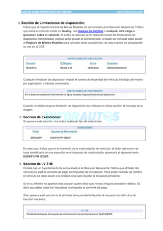 Ayuda para interpretar el informe del vehículo | PDF