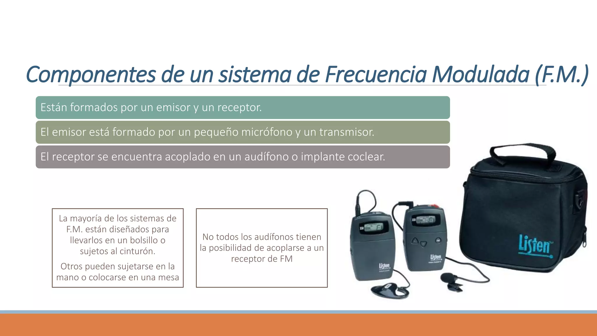 AYUDAS TÉCNICAS. SISTEMA DE FRECUENCIA MODULADA | PPT