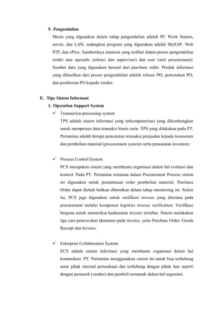 Sumber Daya Sistem Informasi Untuk Persaingan Keunggulan Pada PT ...