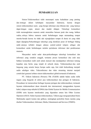 IMPLEMENTASI TELEKOMUNIKASI, INTERNET DAN TEKNOLOGI NIRKABEL PADA PT ...