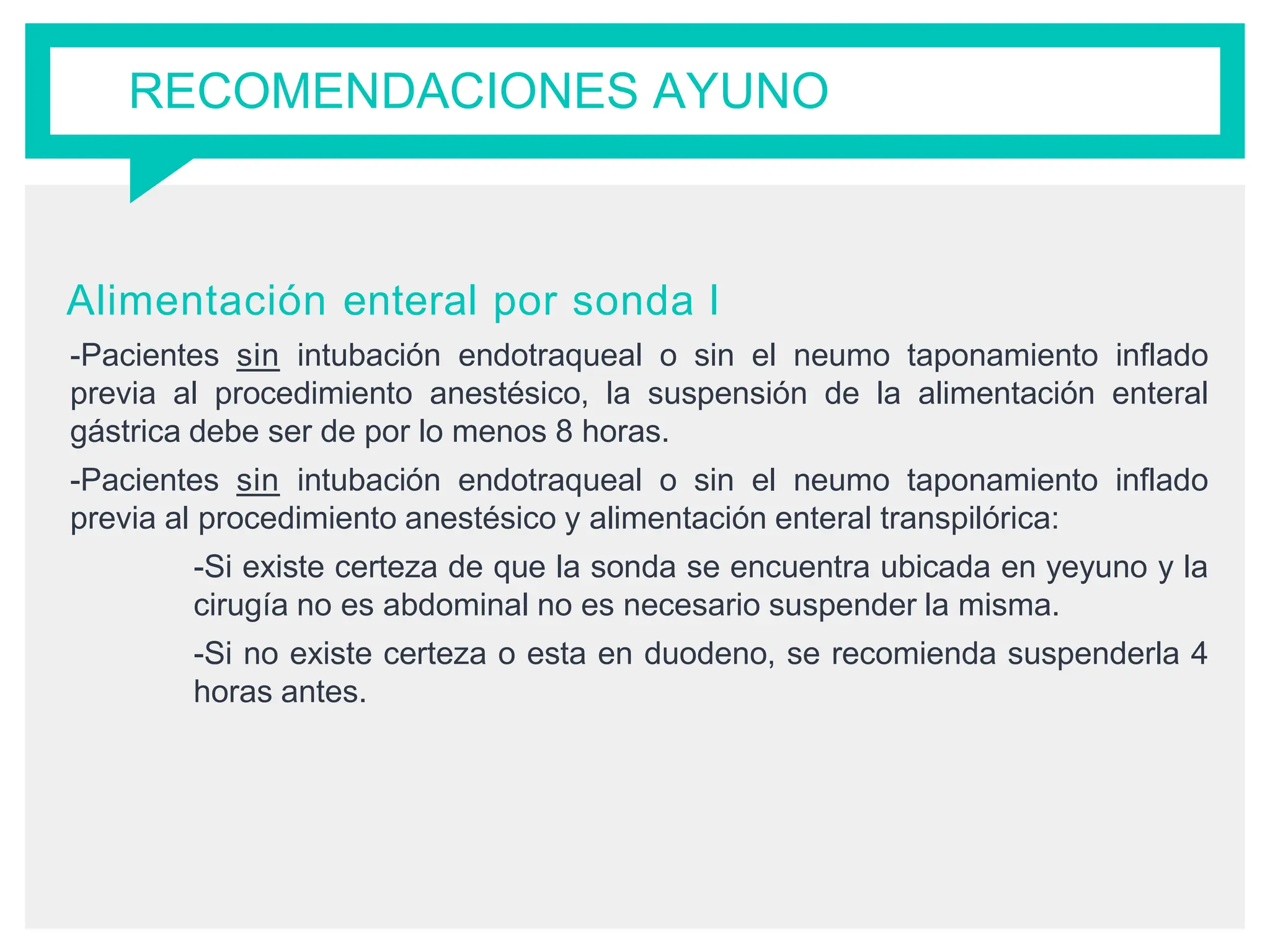 Ayuno preoperatorio anestesiologia. pptx | PPT