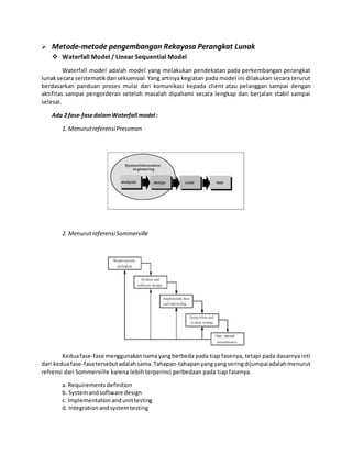 Metode pengembangan RPL dan DFD | DOCX