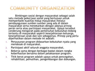 Metode Bimbingan Sosial dalam Pekerjaan sosial | PPTX