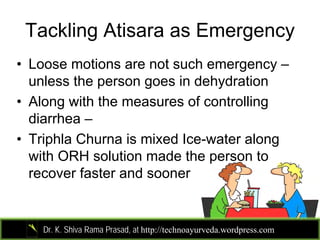 Ayur emergincies med-ksr | PDF