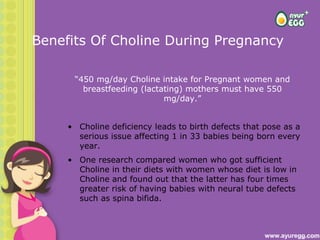 Benefits Of The Abundant Choline In Eggs For Pregnant Women | PPTX