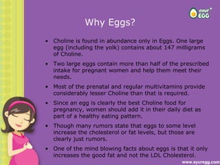 Benefits Of The Abundant Choline In Eggs For Pregnant Women | PPTX