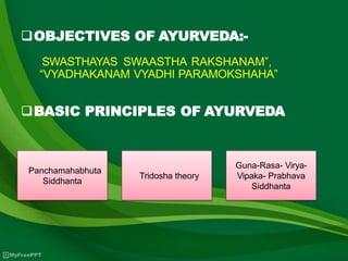 Ayurveda- The knowledge of Life | PPTX
