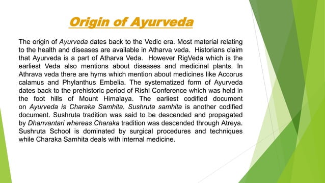 Ayurveda activity | PPT