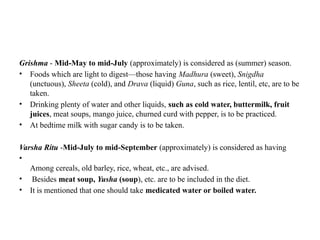 Ayurveda Dietetics for prevention and health.pptx