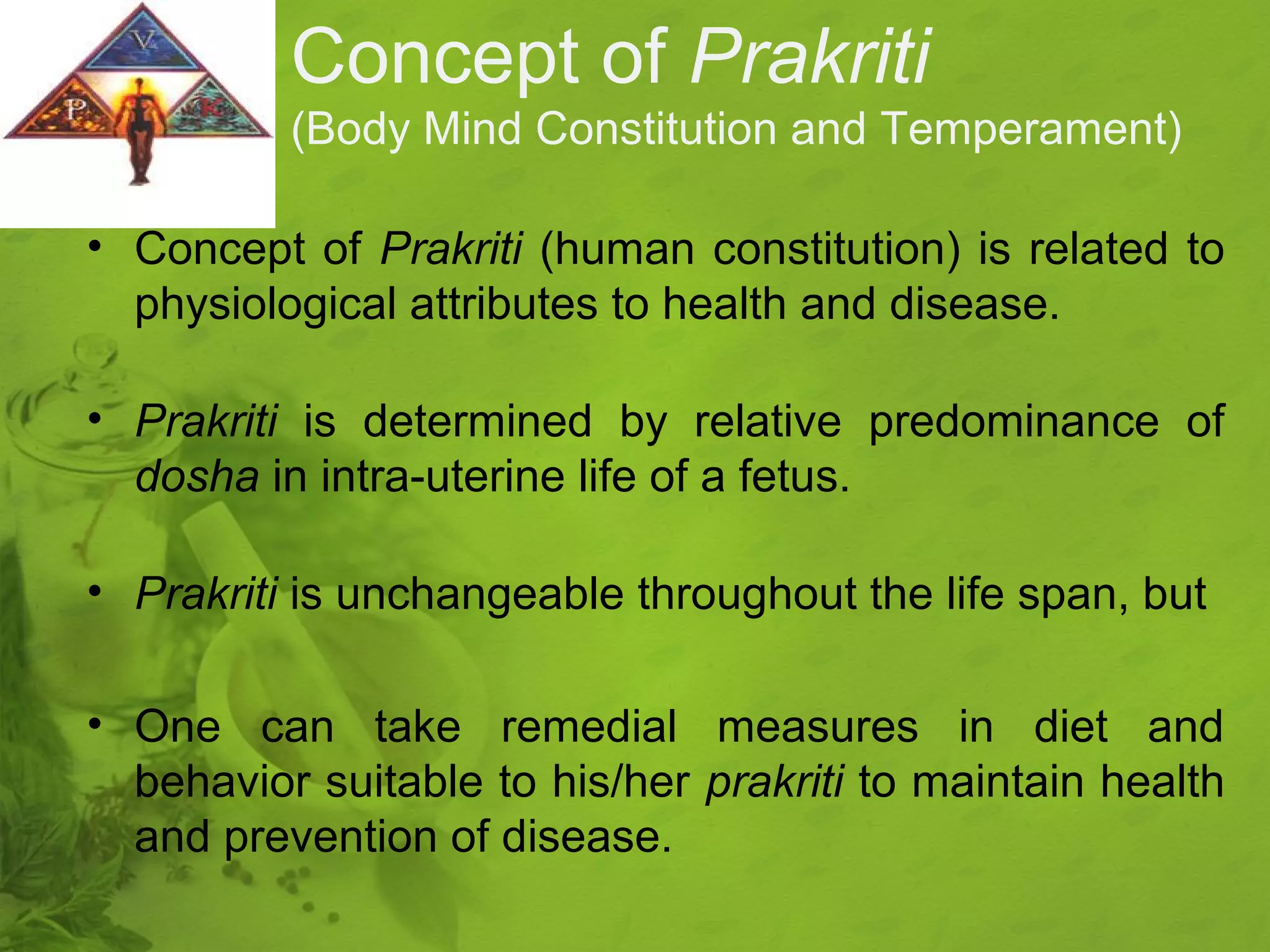Ayurveda for holistic health copy | PPT