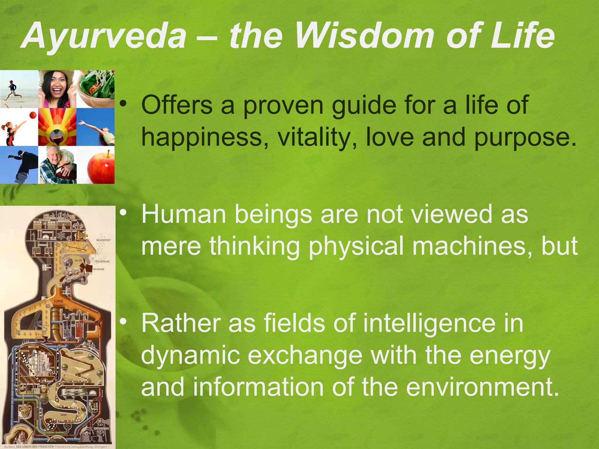 Ayurveda for holistic health copy | PPT