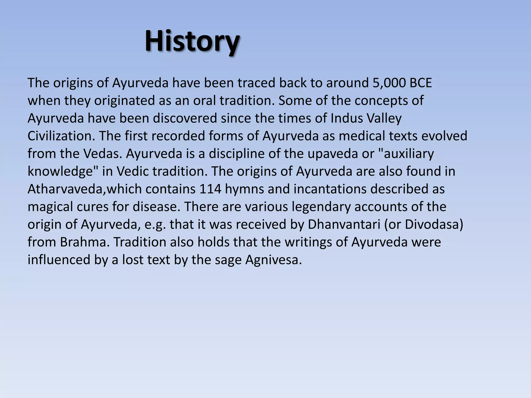 Ayurveda treatment in India | PPTX