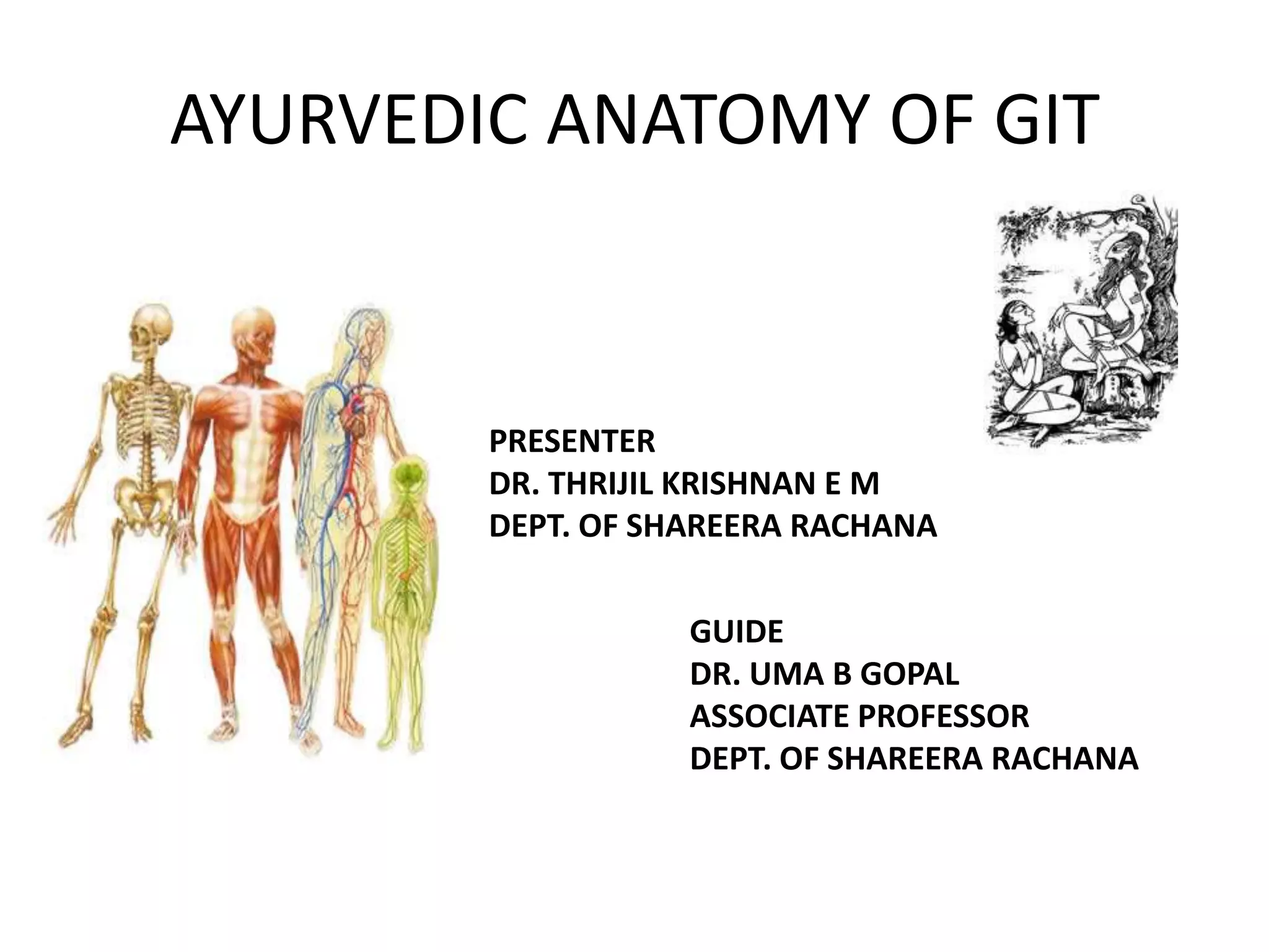 Ayurvedic anatomy of Gastero intestinal Tract | PPTX