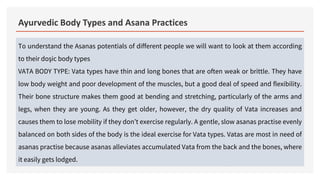 Ayurvedic body types and asana practices | PDF