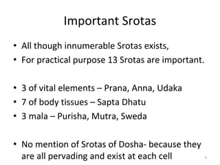 Ayurvedic concept of srotas | PDF