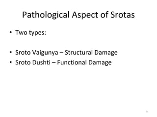 Ayurvedic concept of srotas | PDF