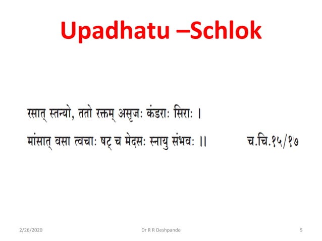 Ayurvedic concept of upadhatu | PDF