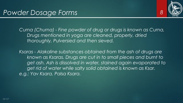 Traditional Ayurvedic Dosage Forms | PPT