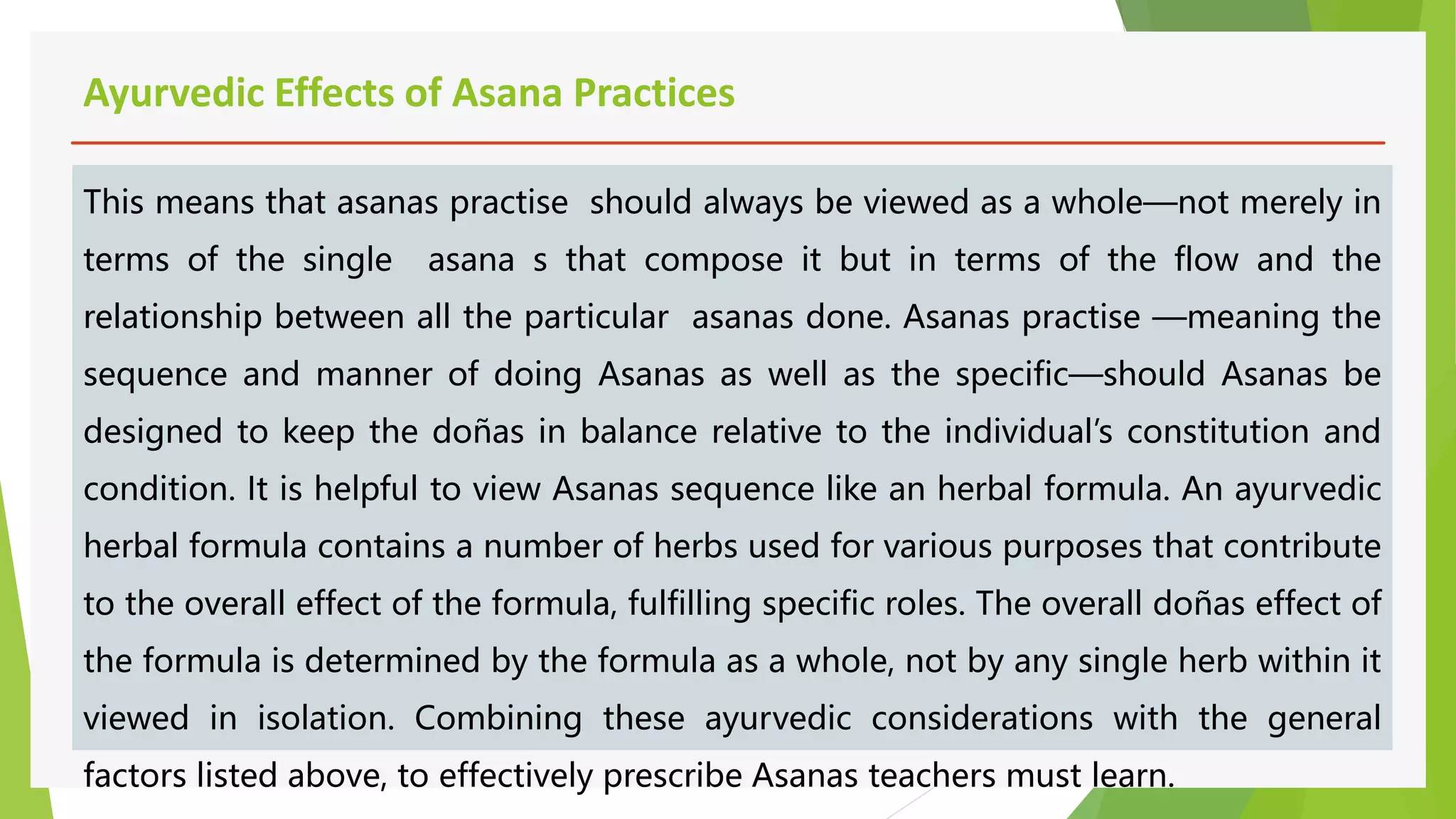 Ayurvedic Effects of Asana Practices.pptx