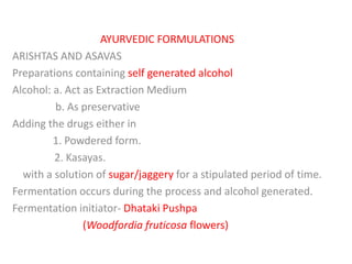 Ayurvedic formulations.pptx | Pharmaceutical Drugs | Medical Health