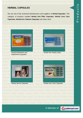 Uniroyal Herbals, Chandigarh, Herbal Capsules | PDF
